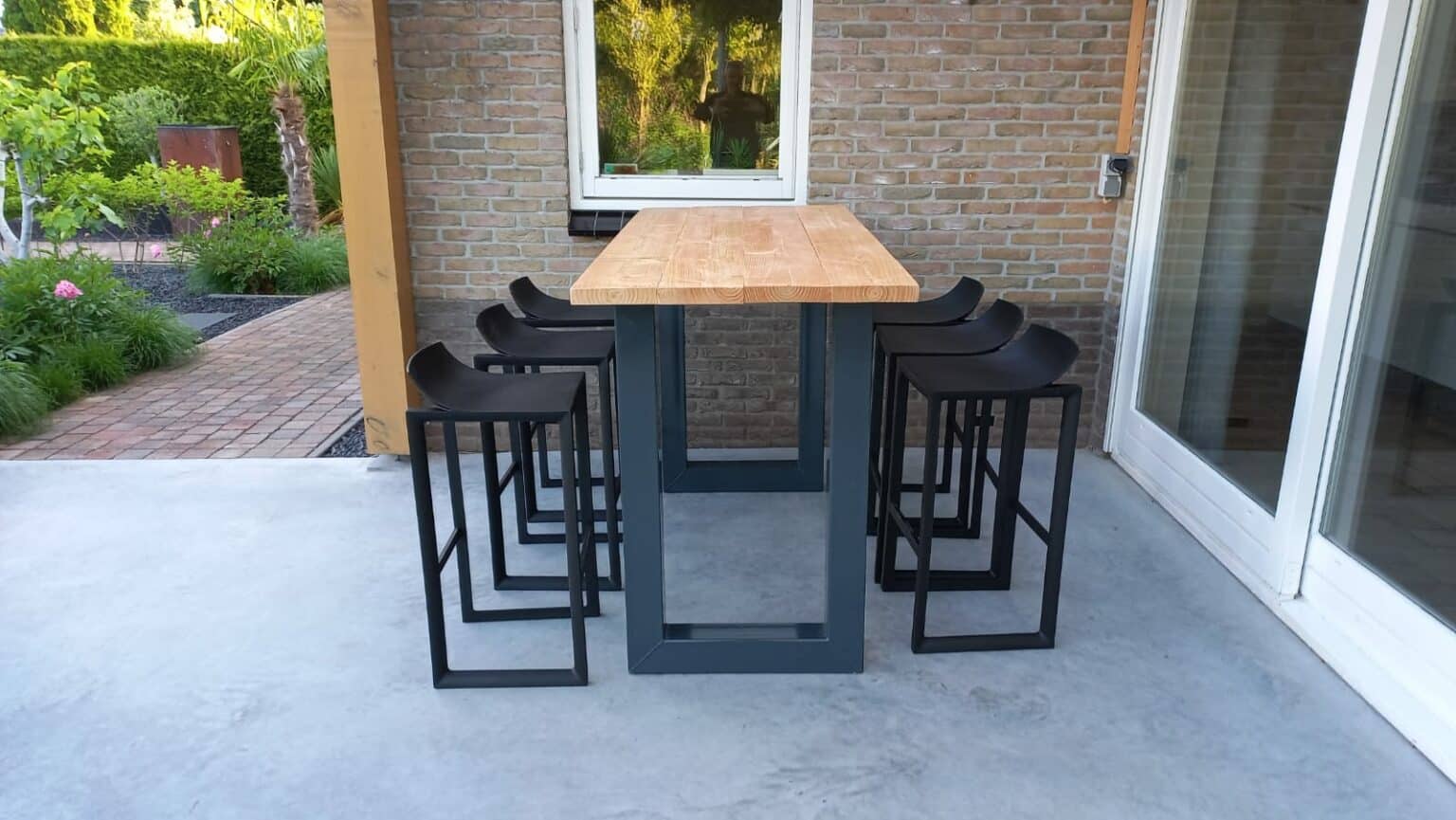 Douglas houten statafel Pleun met stalen U poten | LoodsXL